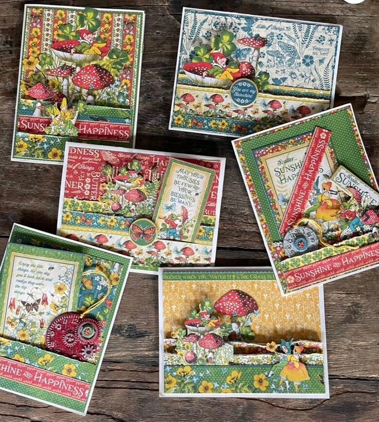 Graphic 45 Little Things Vibrant Mushroom Card Set 2023 Vol.2 ...